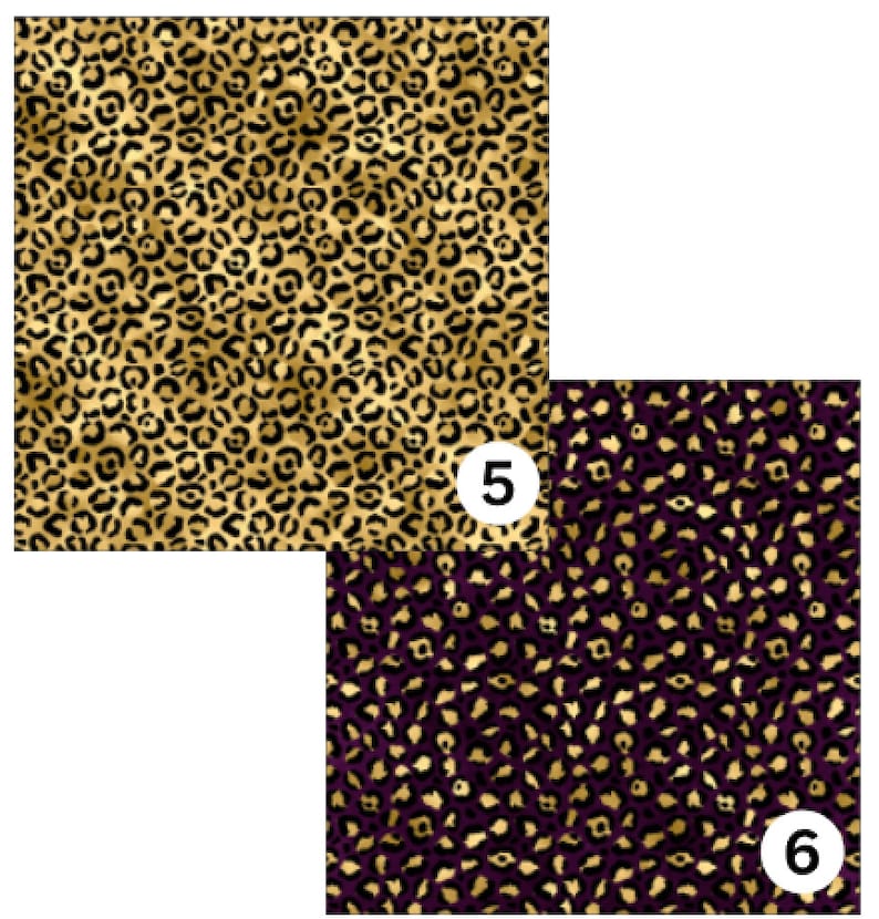 Printed Vinyl PURPLE GOLD LEOPARD Patterns 12 x 12 inch sheet | Etsy