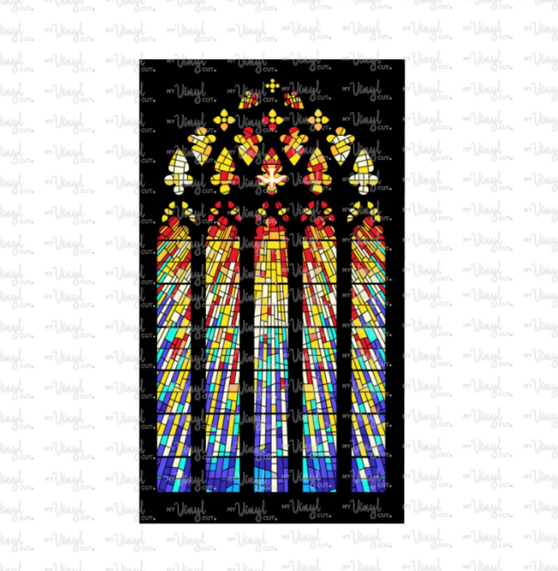 Waterslide Decal Church Window Panels 5 Inches Tall Inkjet - Etsy