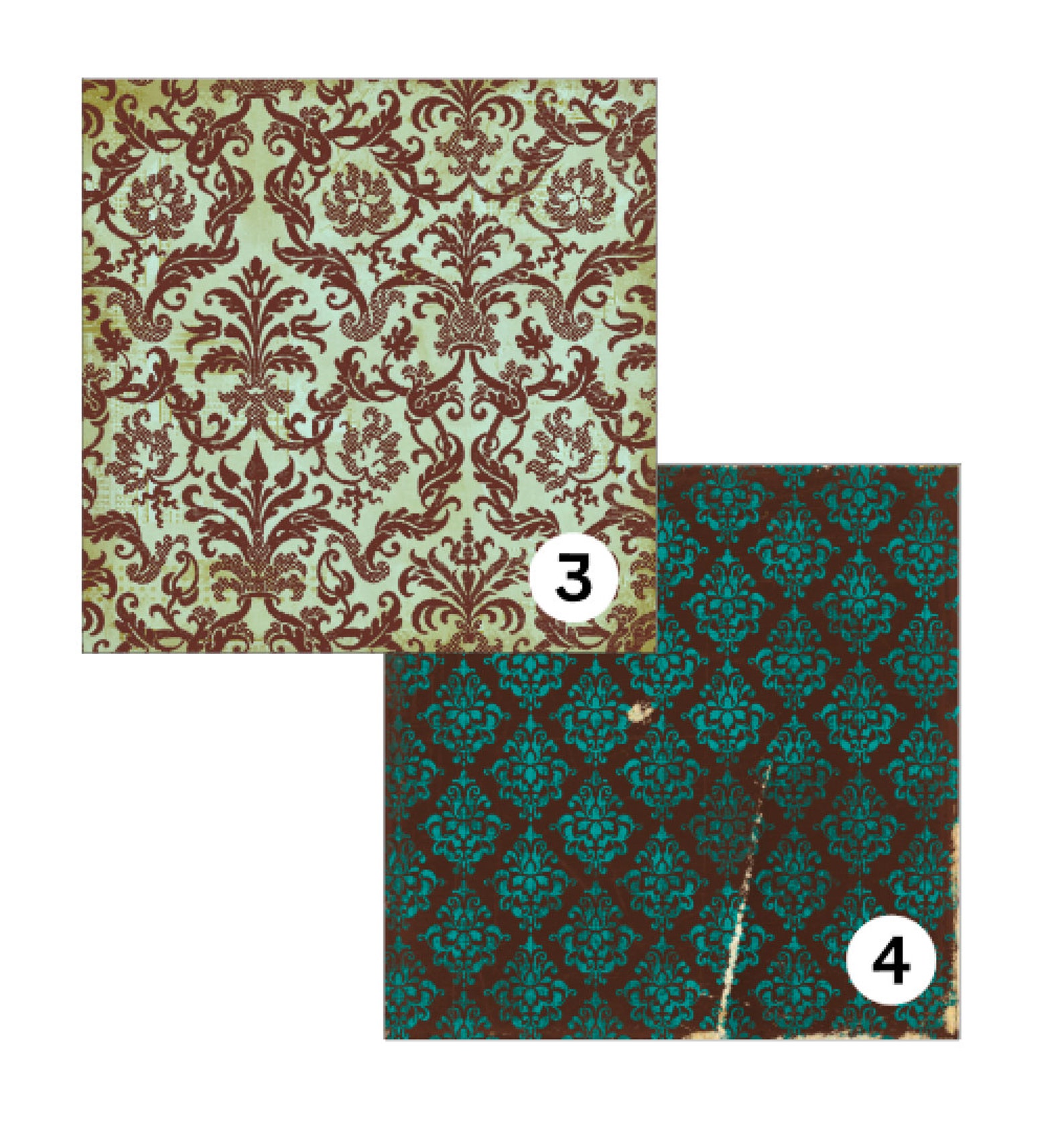 Printed Vinyl and HTV Funky Vintage Papers Patterns Heat - Etsy