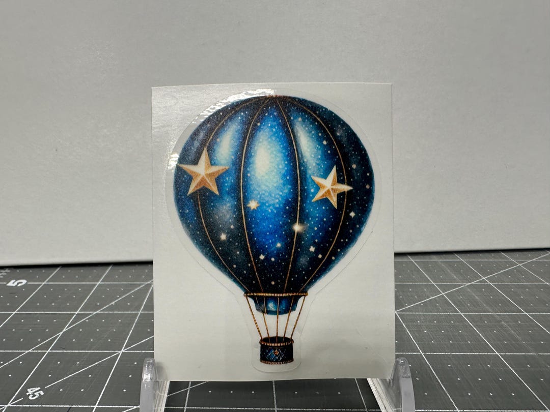 Waterproof Vinyl Sticker | Box 83 | Hot Air Balloons | Window Sticker ...