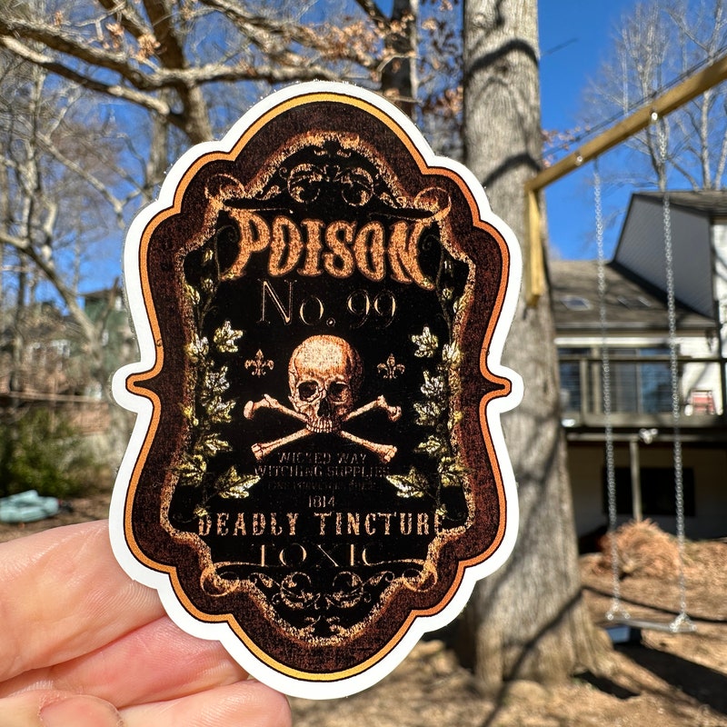 Poison Bottle Label - Etsy