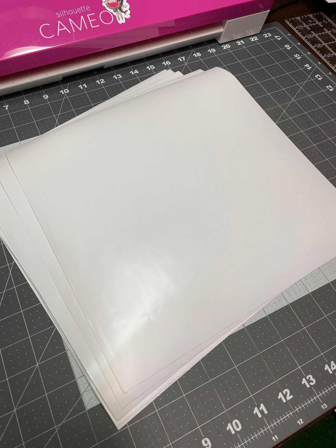 Craft Vinyl Matte White 12 X 12 Inch Sheet Removable Adhesive - Etsy