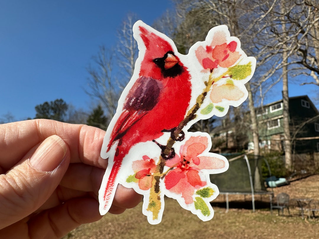 Vinyl Sticker 38A Cardinal Waterproof Permanent Removable Window Cling ...