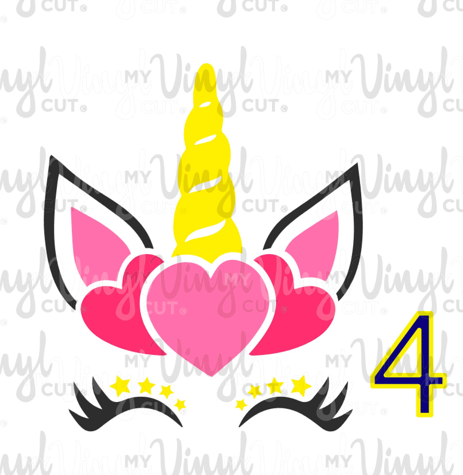 Waterslide Decal Vector Unicorns 3 1/2 inches tall Inkjet | Etsy