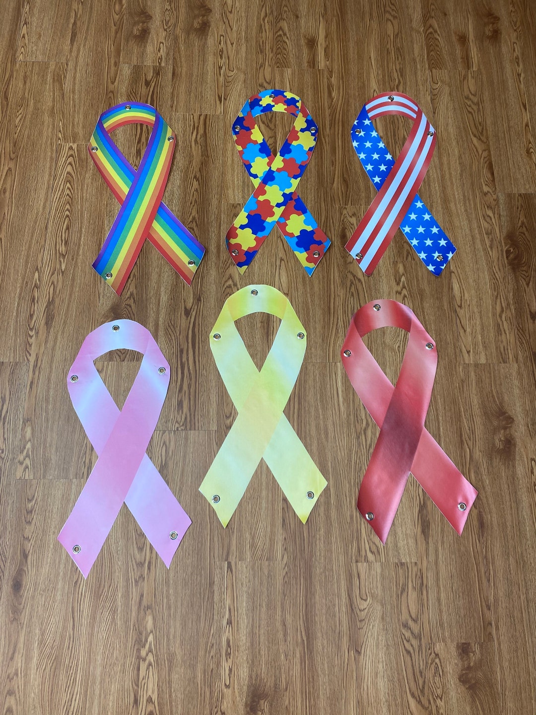 Banner Awareness Ribbon Choose 1 or Choose the Entire Set With Grommets ...