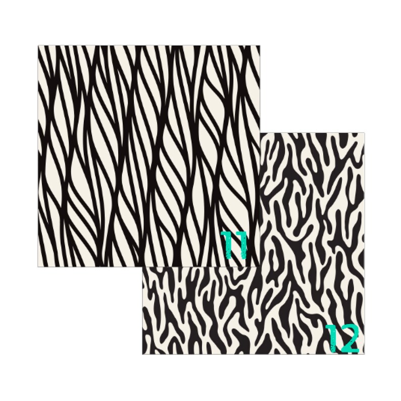 Printed Vinyl SPOTTED BLACK WHITE Patterns 12 X 12 Inch Sheet of Heat ...