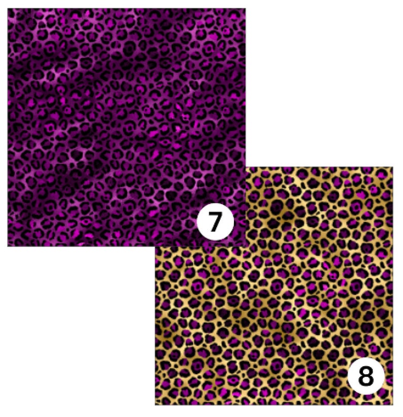 Printed Vinyl PURPLE GOLD LEOPARD Patterns 12 x 12 inch sheet | Etsy