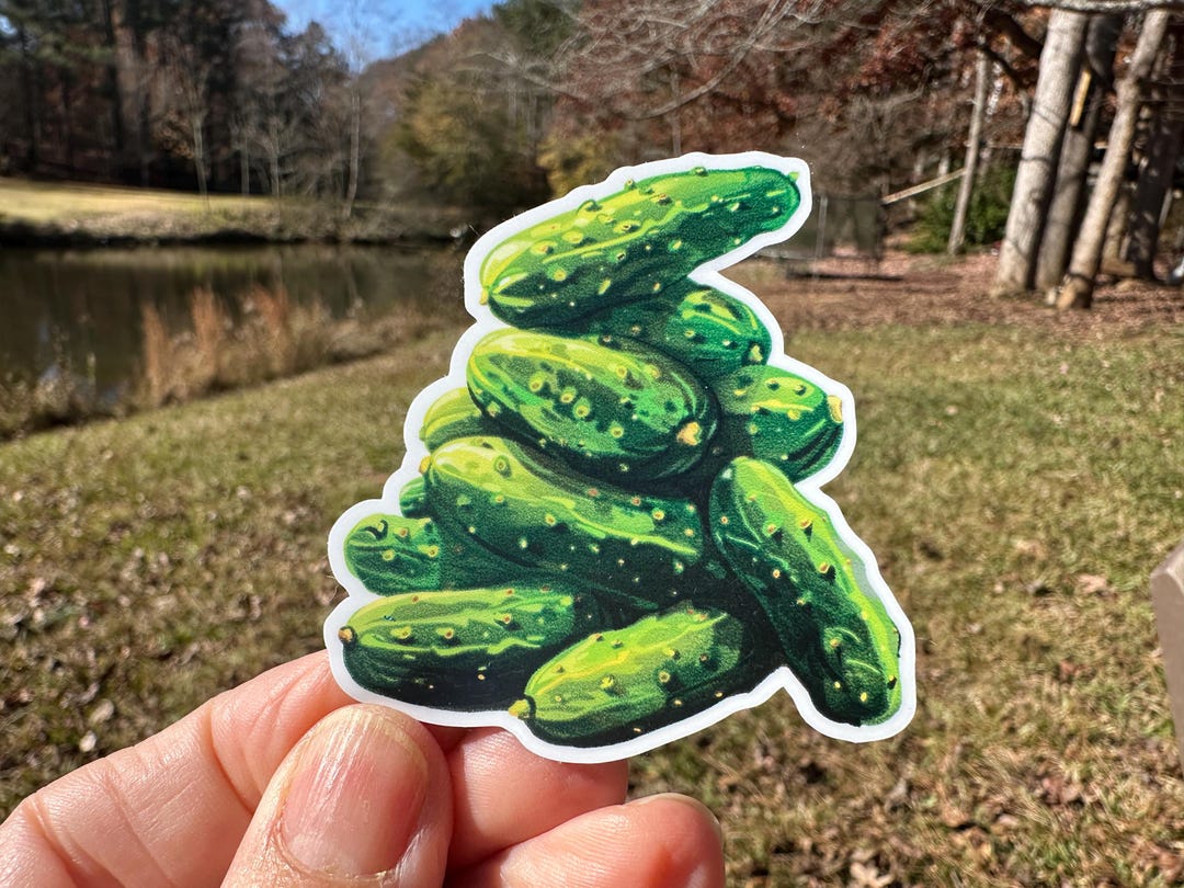 Vinyl Sticker | D | Pile of Pickles | Waterproof | Permanent Removable ...