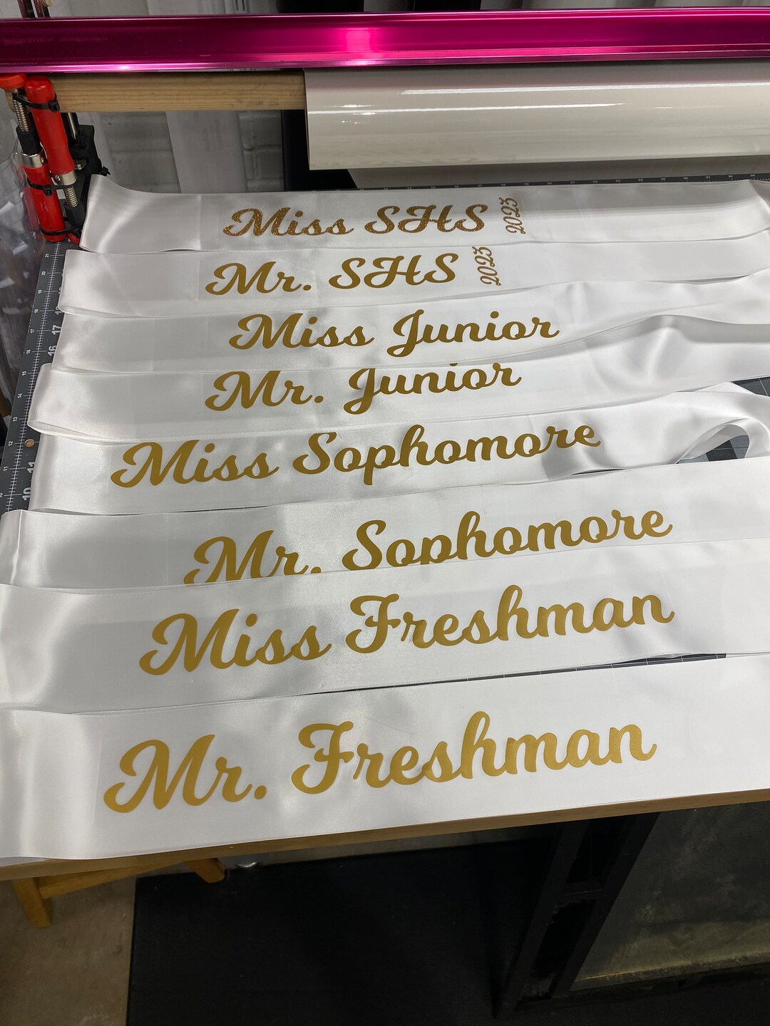 Personalized Satin Sash - Pageant Sash - Homecoming Sash - Birthday ...