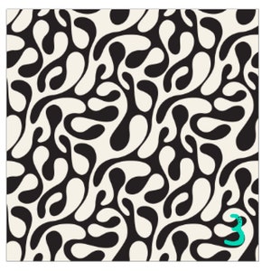 Printed Vinyl SPOTTED BLACK WHITE Patterns 12 X 12 Inch Sheet of Heat ...