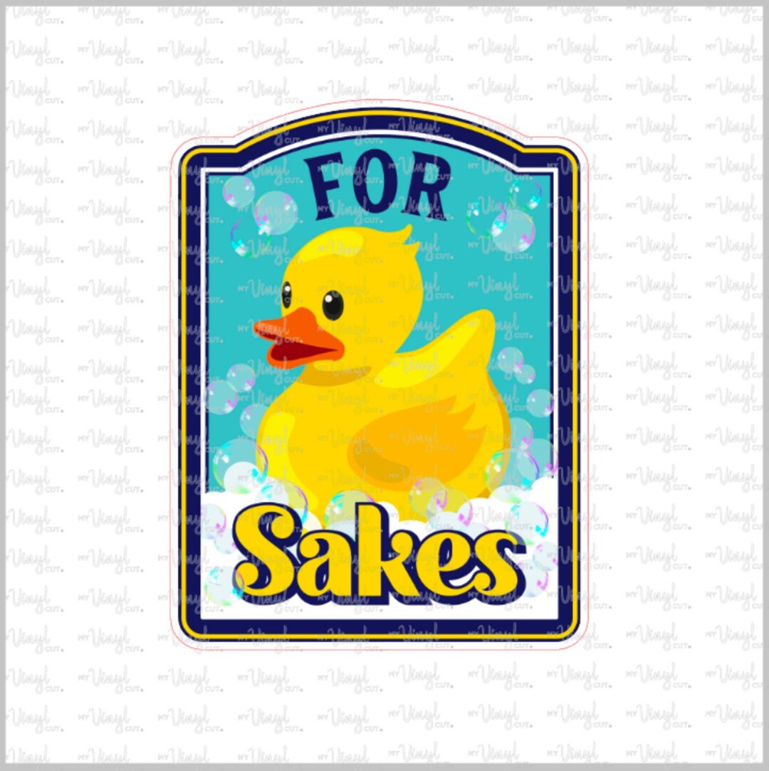 Sticker 41E for Duck Sake Mighty Mamma Designs Licensed Tumbler Label ...