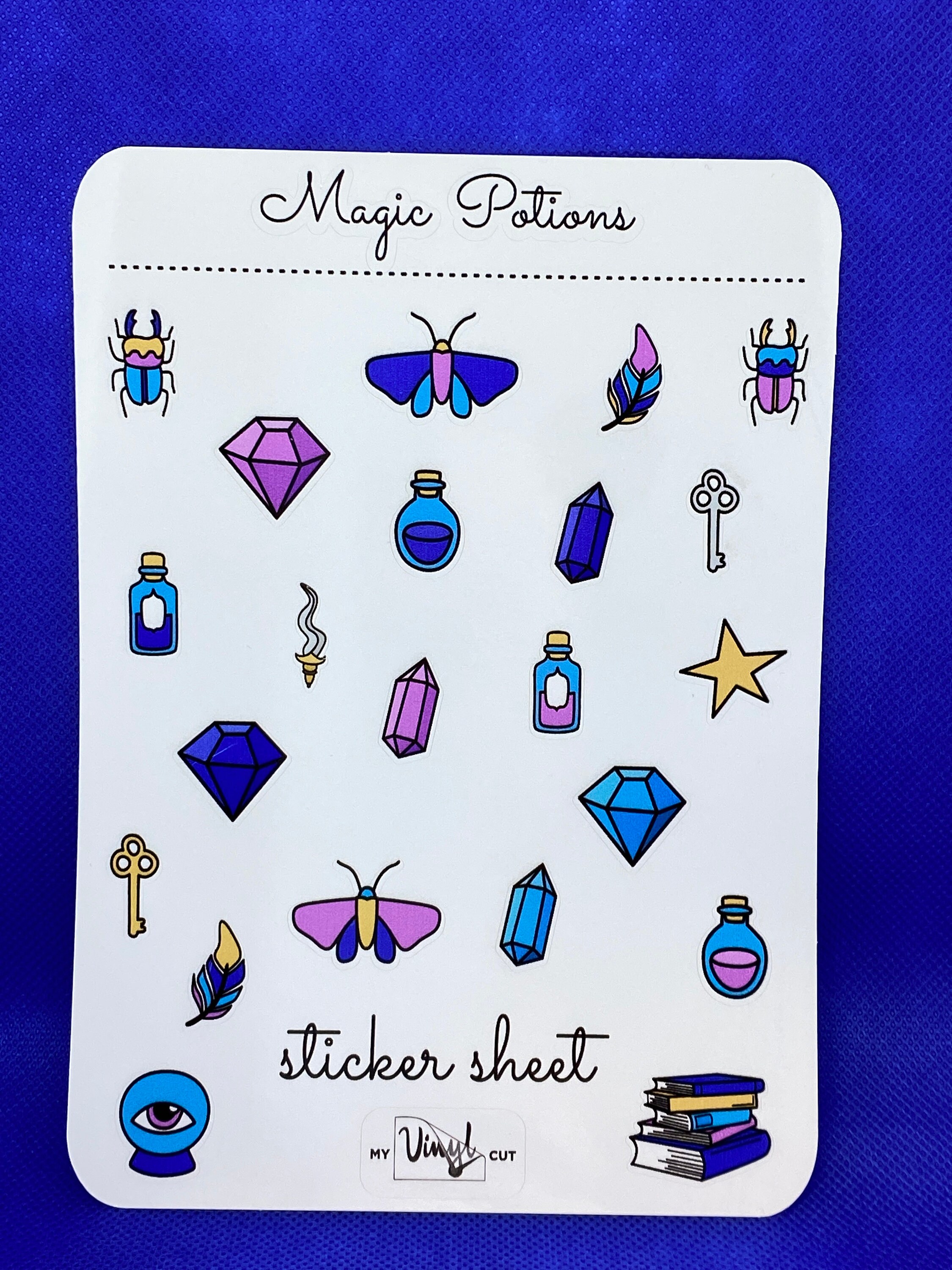 Sticker Sheet Set of Planner Stickers Magic Potion Witch Craft Printed ...