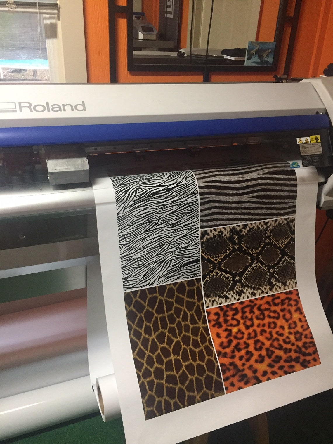 Realistic Animal Fur Patterned Vinyl and HTV Printed on Adhesive Vinyl ...