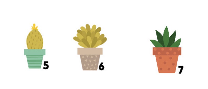 MINI Stickers (#13) Cute Little Cactus Vinyl Stickers Choose One Mini ...