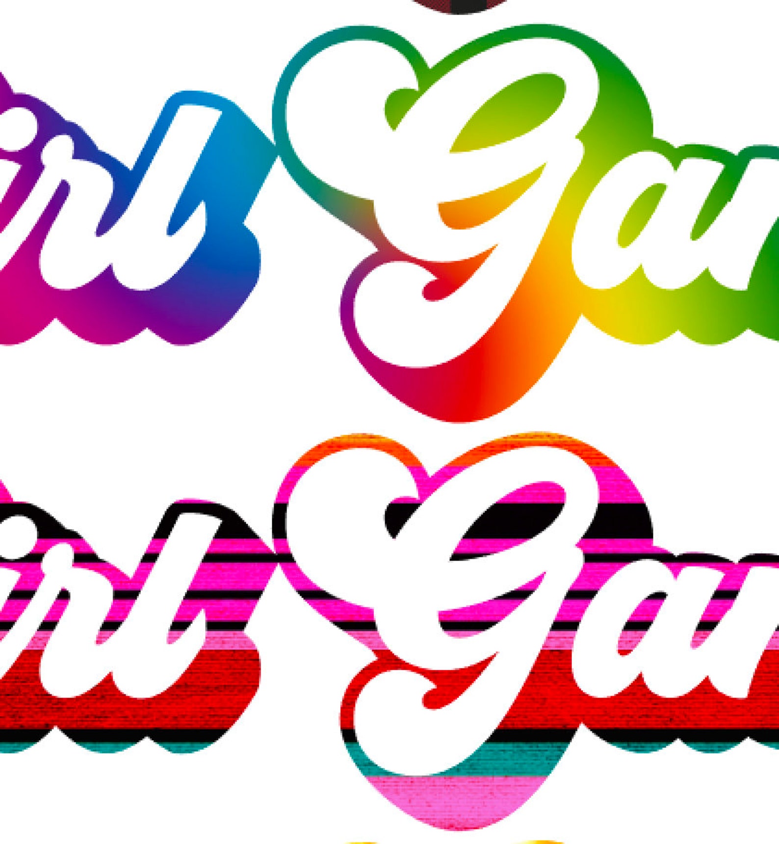 Waterslide Decal 1B PICK ONE Girl Gang DIY 4 Inches Wide - Etsy
