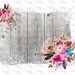 Digital File 3 Distressed Wood Backgrounds With Flowers PNG Instant ...