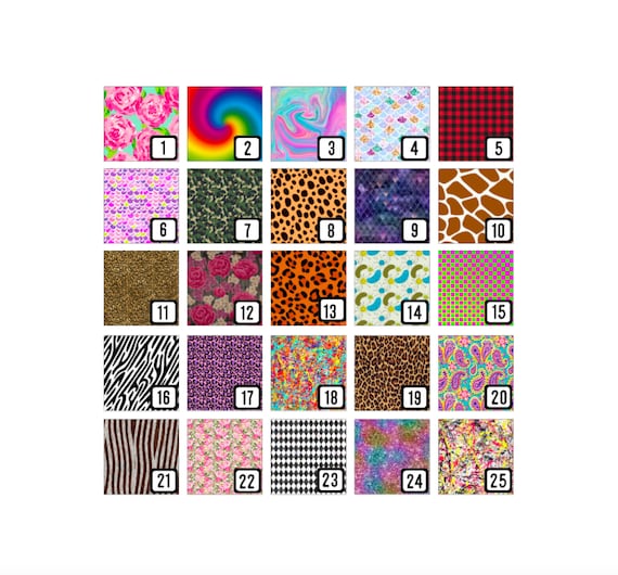 Printed Vinyl & HTV Pattern Vinyl Sheets 12 X 12 for Your | Etsy