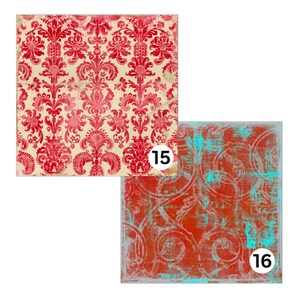 Printed Vinyl and HTV Funky Vintage Papers Patterns Heat Transfer Vinyl ...