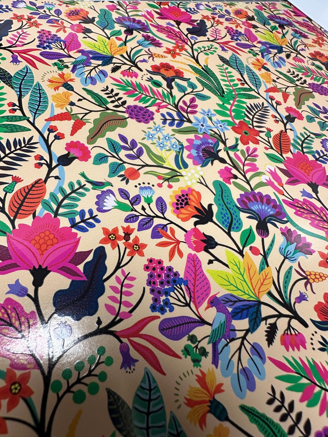Printed Vinyl and HTV Colorful Flowers Pattern for T Shirts, Adhesive ...