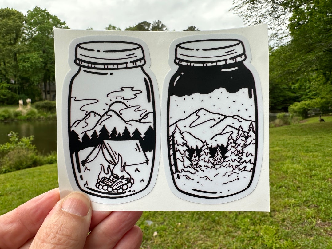 Adventure Jars | 60J | Vinyl Sticker | Waterproof | Permanent Removable ...