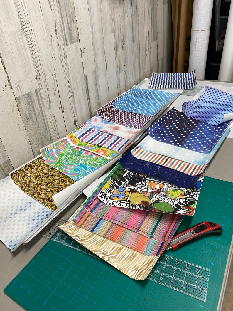 CLEARANCE Printed HTV Sheets Heat Transfer for shirts 12 x 12 | Etsy