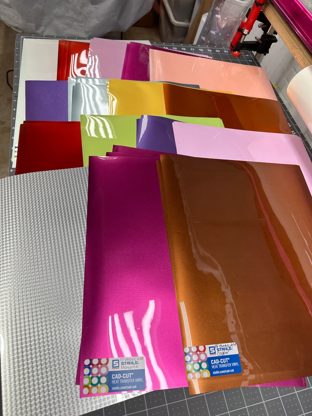 Electric Heat Transfer Vinyl HTV 12 X 14 Inch Sheet Iron on for Shirts ...