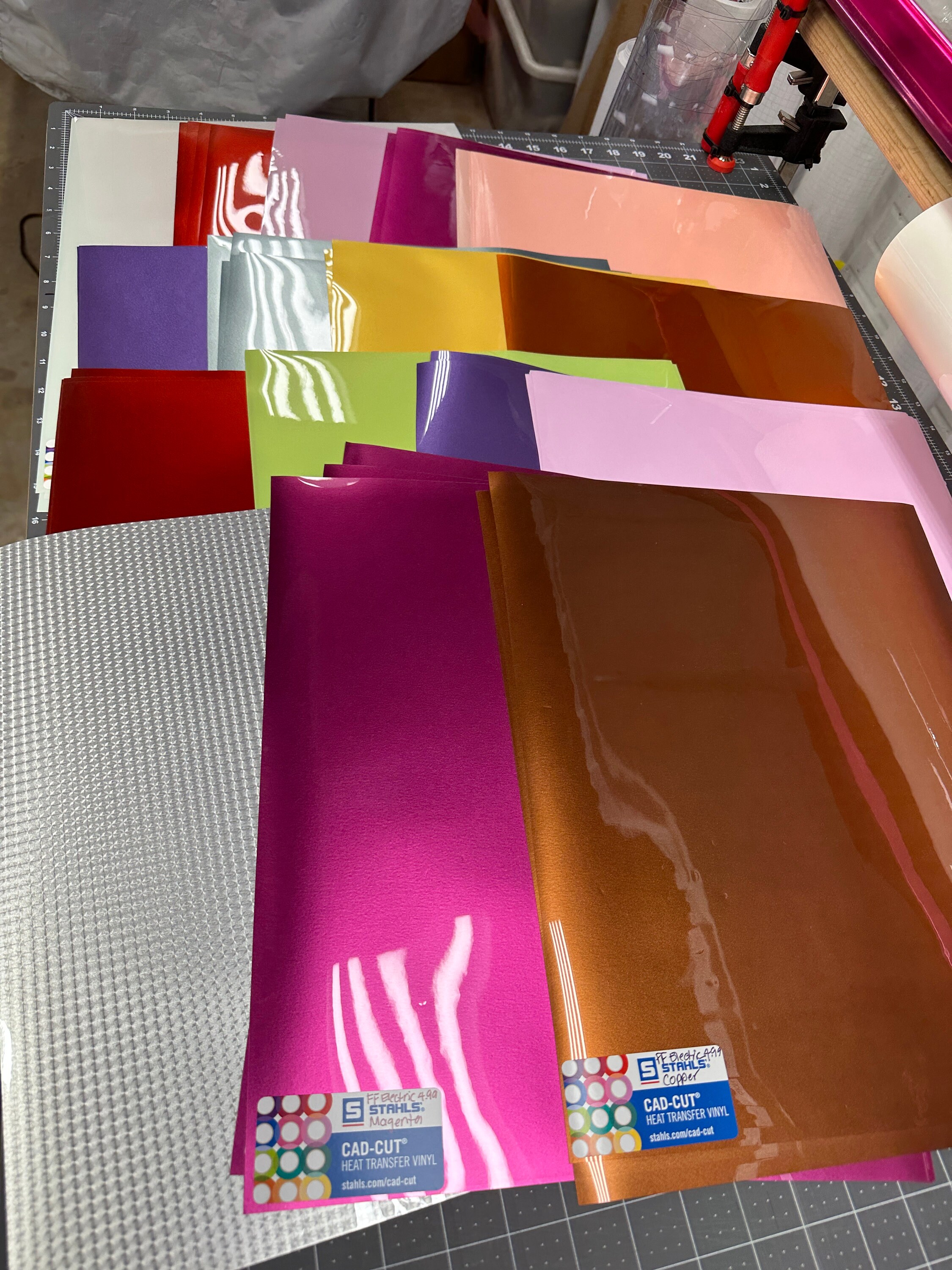 Electric Heat Transfer Vinyl HTV 12 X 14 Inch Sheet Iron on for Shirts ...