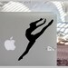 Laptop Decal Ballerina Dancer Sticker Permanent Outdoor Sign Vinyl 5 ...