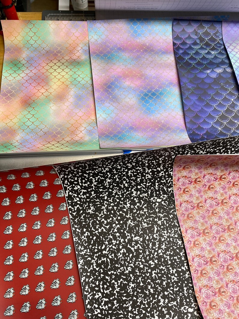 CLEARANCE Printed HTV Sheets Heat Transfer for shirts 12 x 12 | Etsy