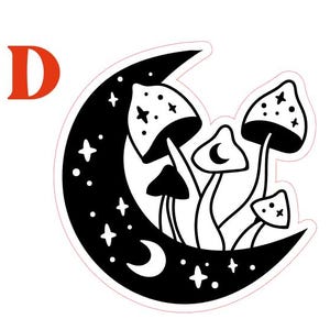 Sticker Mushroom for Water Bottle, Iphone, Macbook, Phone, Phone Case ...