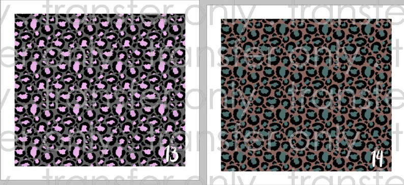 Printed Vinyl FUN CHEETAH Patterns 12 X 12 Inch Sheet of Heat Transfer ...