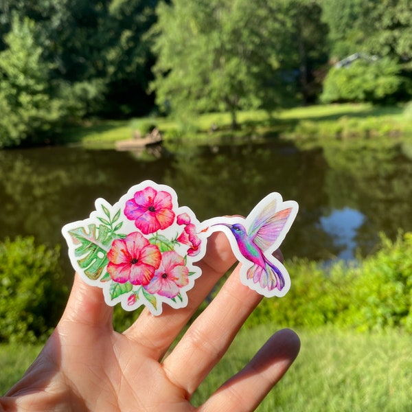 Holographic Hummingbird Decal - Etsy