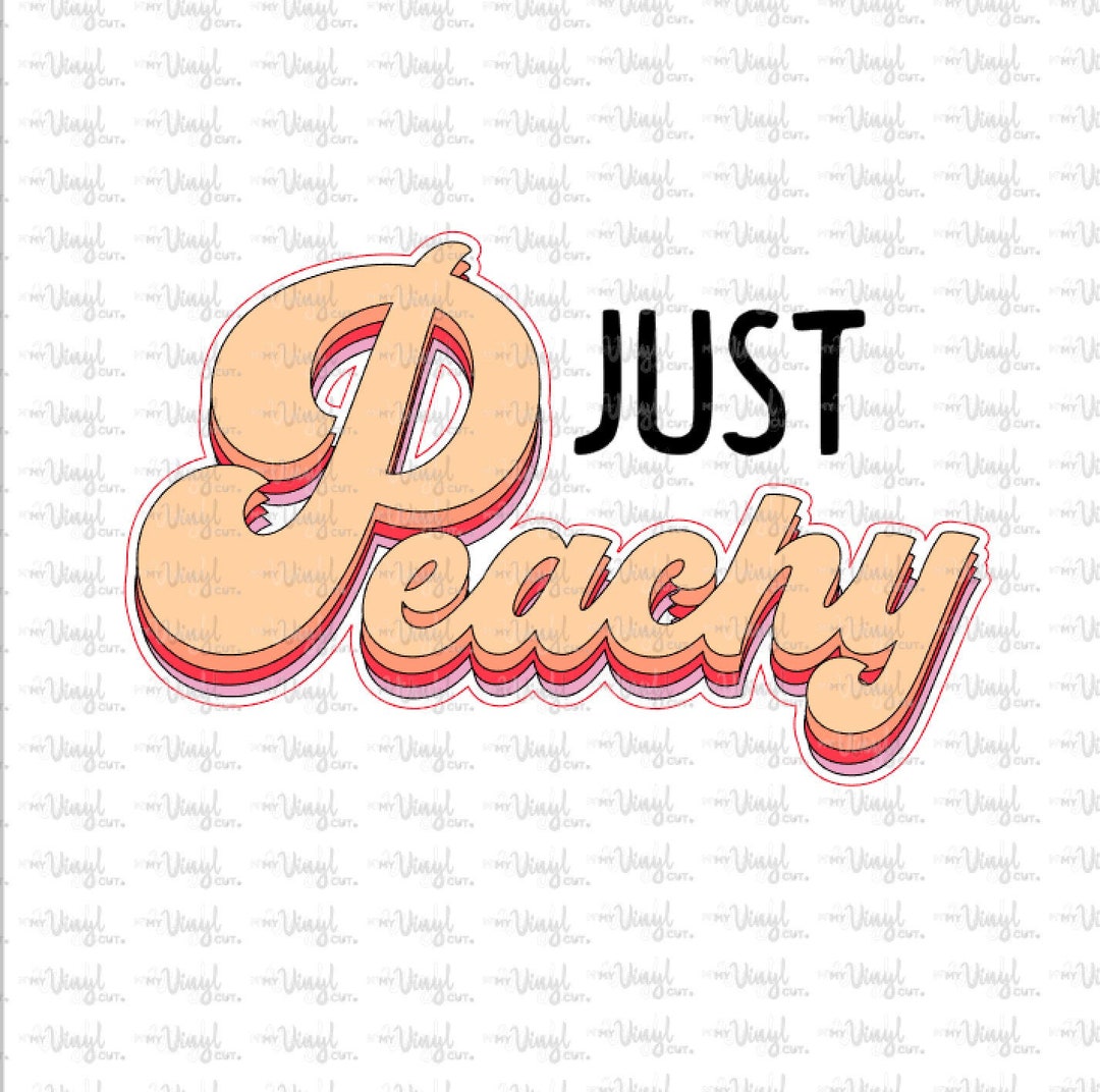 Sublimation Transfer 1D Just Peachy I Send to You-you Press - Etsy