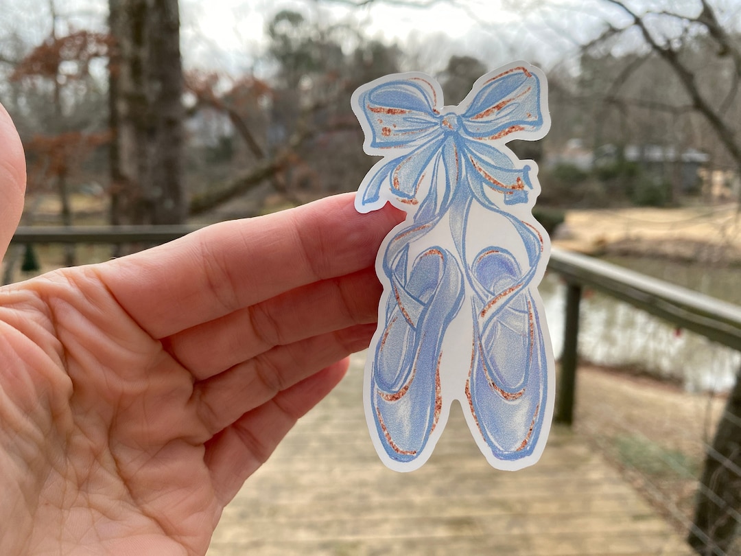 Ballet Slippers | 2J | Vinyl Sticker Waterproof | Window Cling ...