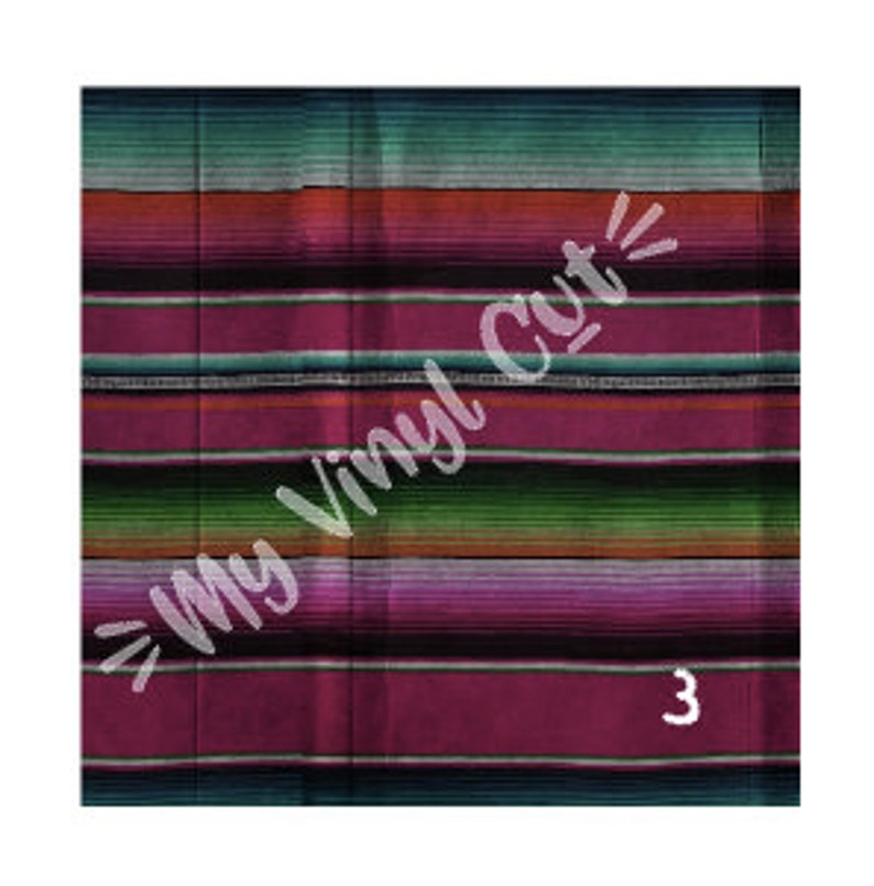 Serape HTV Heat Transfer Printed Vinyl Pattern 12 X 12 Inch Sheet for ...