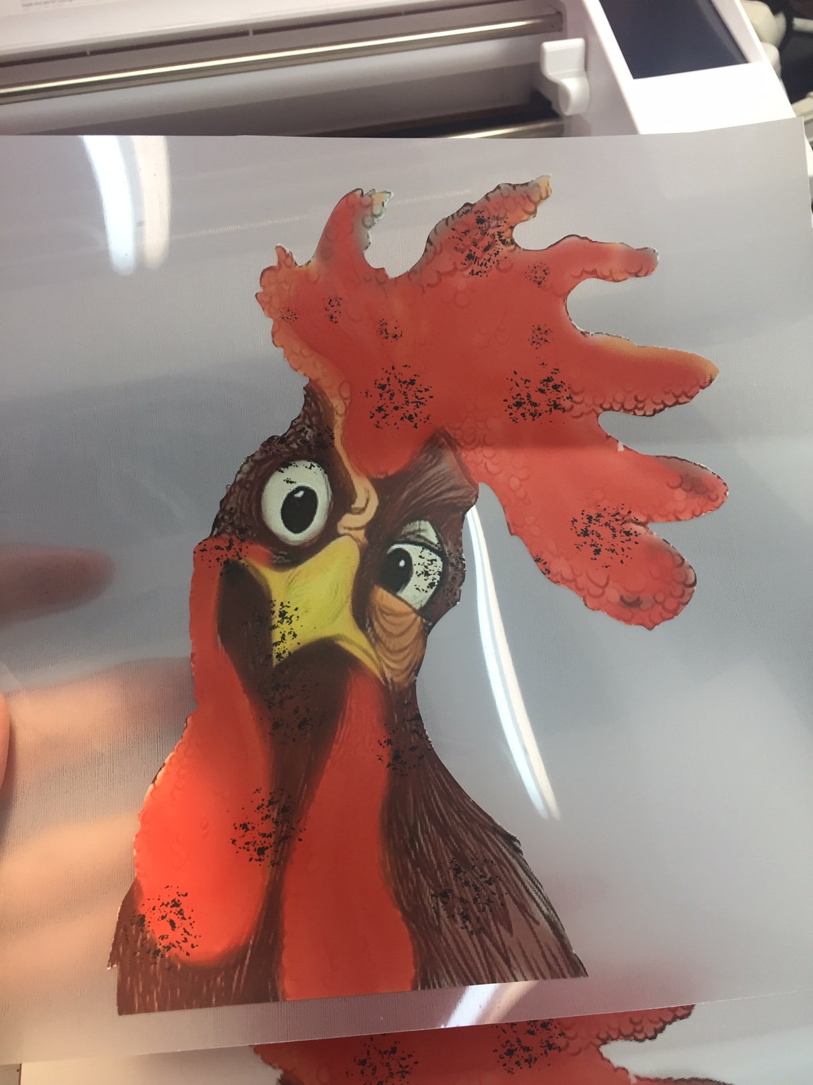 HTV Transfer A1 Crazy Rooster Chicken You Add Text Transfer I | Etsy