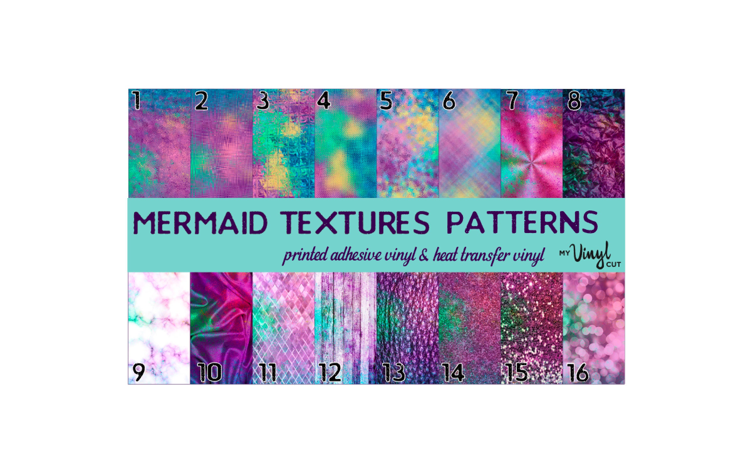 Printed HTV & Vinyl MERMAID TEXTURES Patterned Vinyl 12 X 12 - Etsy