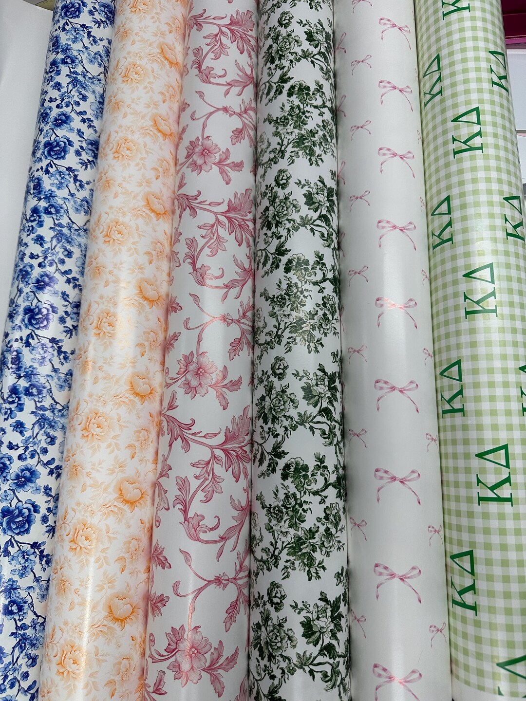 Custom Printed Gift Wrap - Various Patterns - 12 in Wide X 34 in Long ...