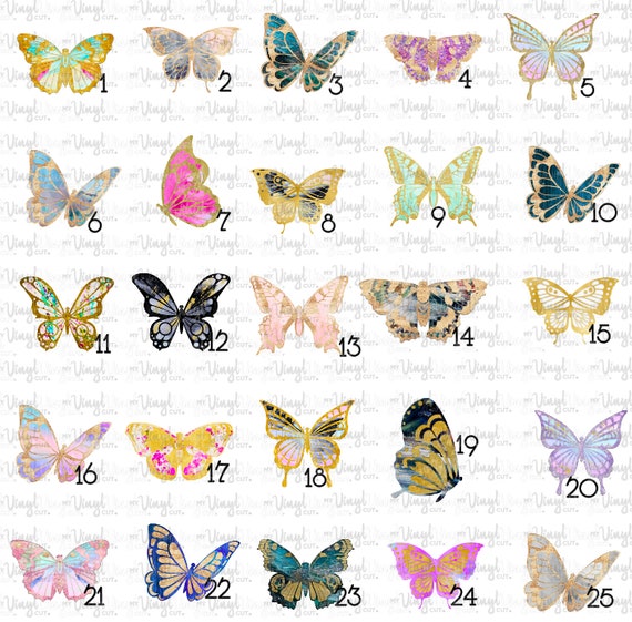 HTV Transfer Butterflies Iron on Sized for SHOES or Put All | Etsy