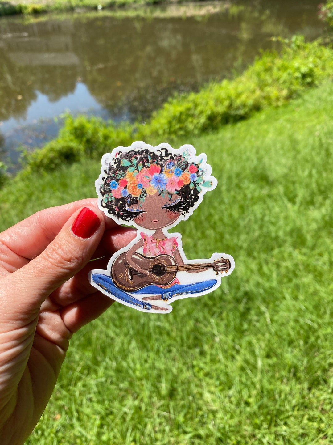 Sticker | 34B | Musician | Waterproof Vinyl Sticker | Window Cling ...