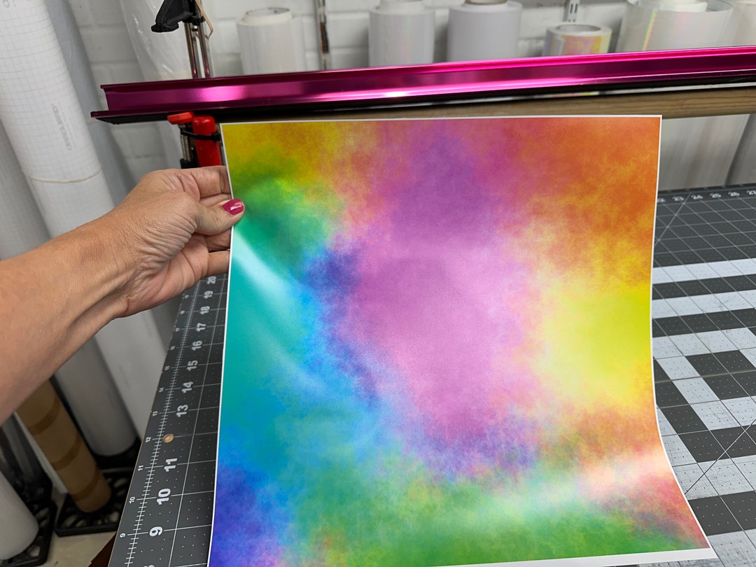 Printed Vinyl | Spring Colorful Background | Permanent Removable ...