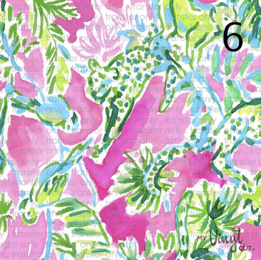 Printed Vinyl FLORAL Patterns 12 x 12 inch sheet of Heat | Etsy