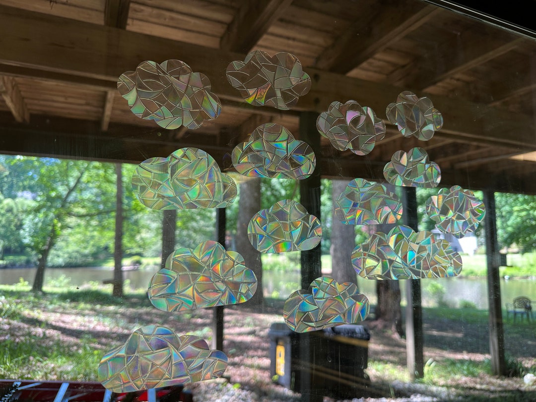 Clouds Shaped Sun Catcher Window Stickers 3 X 3 Inches Set of 14 - Etsy