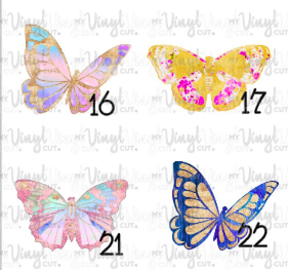 HTV Transfer Butterflies Iron on Sized for SHOES or Put All | Etsy
