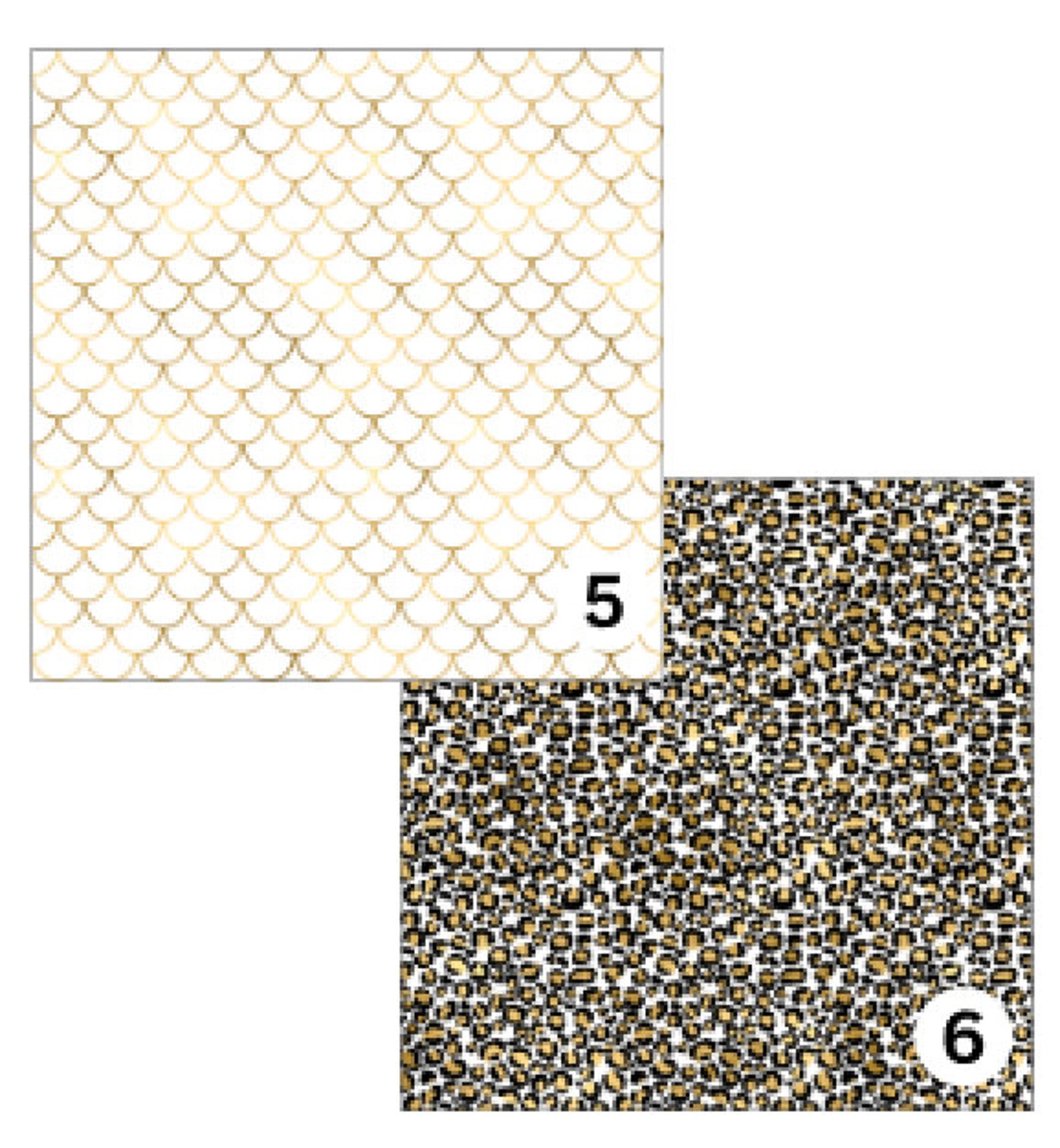 Printed HTV and Vinyl White and Gold Animal Print Patterned Heat ...