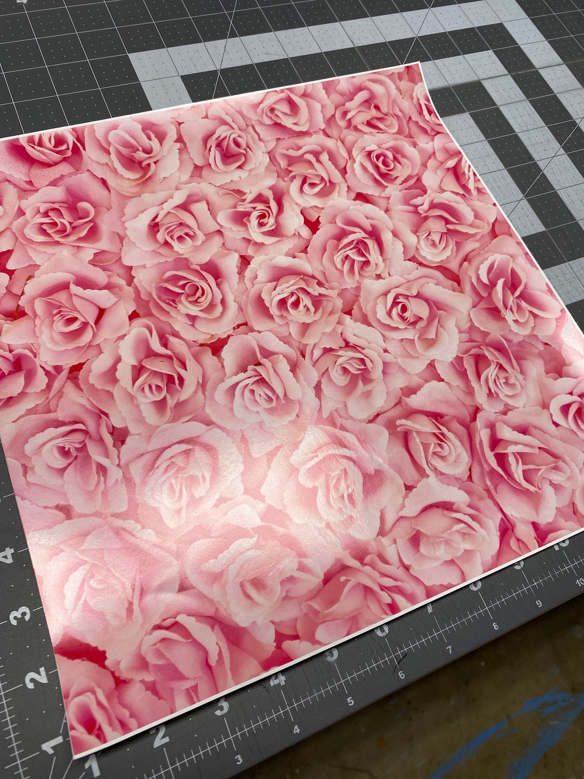 Printed HTV RED or Pink ROSES Heat Transfer Vinyl Pattern 1 - Etsy
