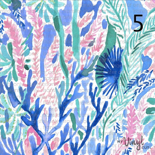 Printed Vinyl FLORAL Patterns 12 x 12 inch sheet of Heat | Etsy