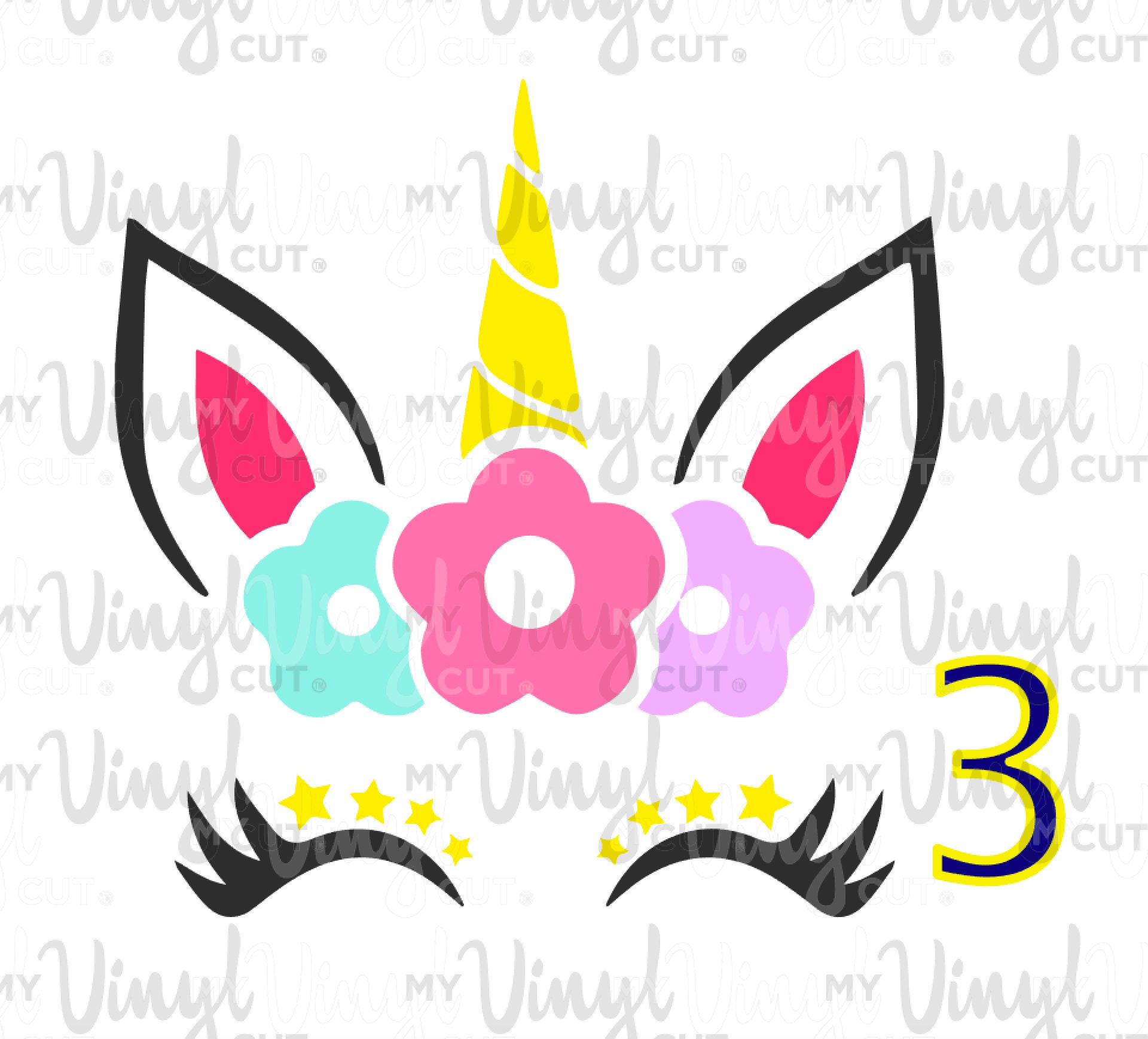 Waterslide Decal Vector Unicorns 3 1/2 inches tall Inkjet | Etsy