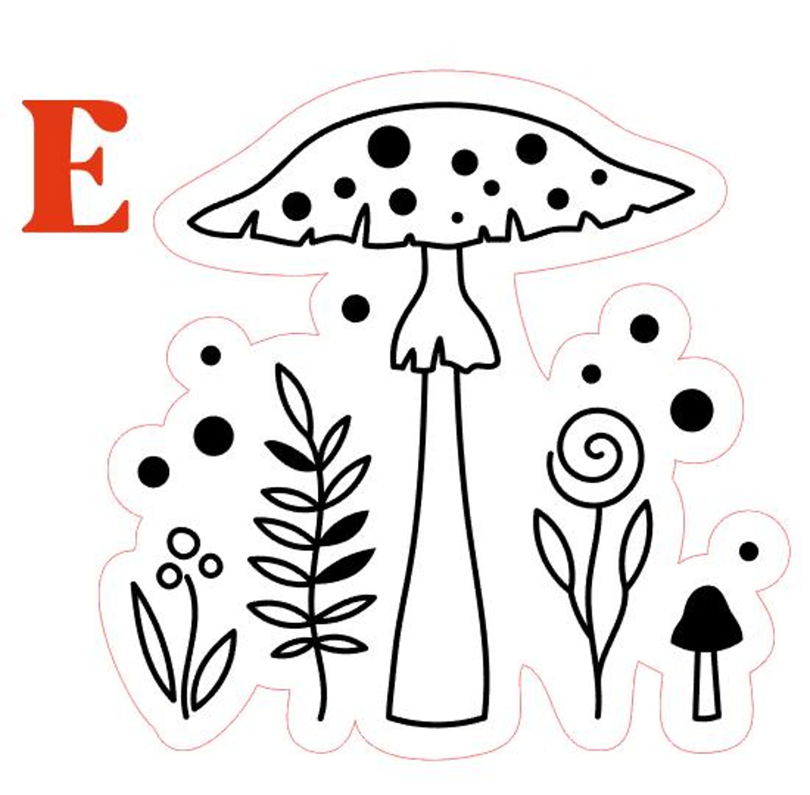 Sticker Mushroom for Water Bottle, Iphone, Macbook, Phone, Phone Case ...