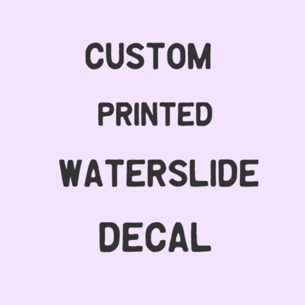 Waterslide Decals - Etsy